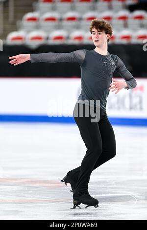 Calgary, Canada. 02/03/2023, Edward APPLEBY (GBR), during Junior Men ...