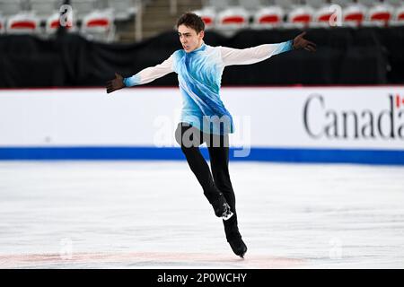 Calgary, Canada. 02/03/2023, Arlet LEVANDI (EST), during Junior Men ...