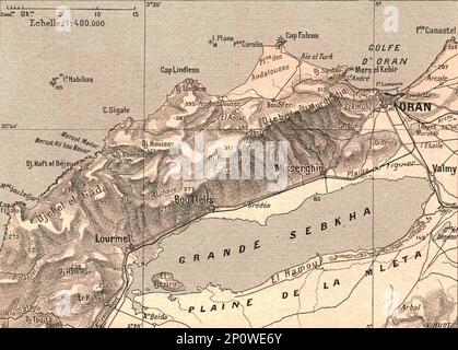 Map of Oran France Stock Photo - Alamy