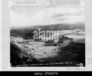 Hawaii - Kipapa Gulch, Aerial Photograph Stock Photo - Alamy