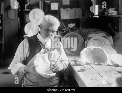 U.S.J. Dunbar with Death Mask of Admiral George Dewey, 1917 Stock Photo ...