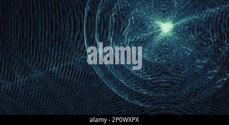 Glint cosmic rays. Neon wind lines. Detailed fractal graphics. Glow effect. Power energy. Rays ...