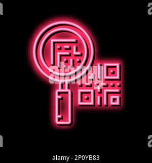 approved qr code neon glow icon illustration Stock Vector Image & Art ...