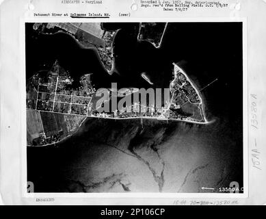 Maryland - Solomons Island, Aerial Photograph Stock Photo - Alamy