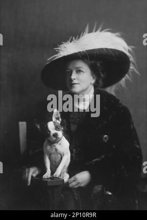 Brooks, Anita, Miss, with dog, portrait photograph. Genthe photograph ...
