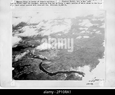 Minnesota - Namakan River through Nett Lake, Aerial Photograph Stock ...