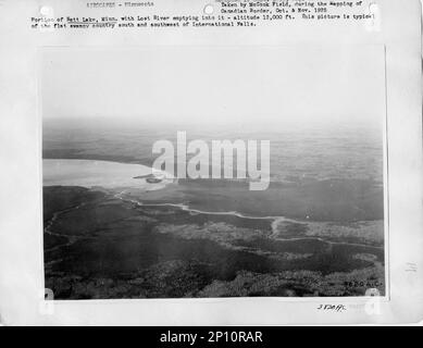 Minnesota - Namakan River through Nett Lake, Aerial Photograph Stock ...