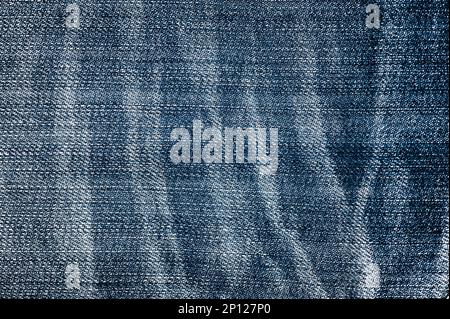 Jeans tissue background texture - wrinkled and discolored Stock Photo ...