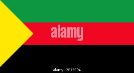 Flag of the state of Azawad Stock Photo - Alamy