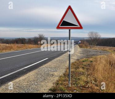 Road sign. Graphic drawing to communicate information to road users ...