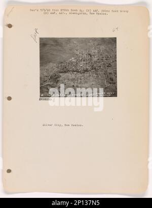 New Mexico - Silver City through Zuni Buttes, Aerial Photograph Stock ...