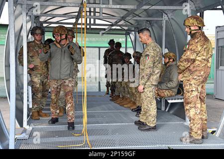 Italian Army Lt. Col. Manuele Savio, chief of operations section ...