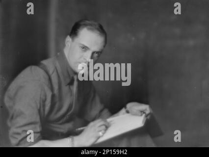 Captain Bruce Bairnsfather, portrait photograph, 1918 Oct. 8. British ...