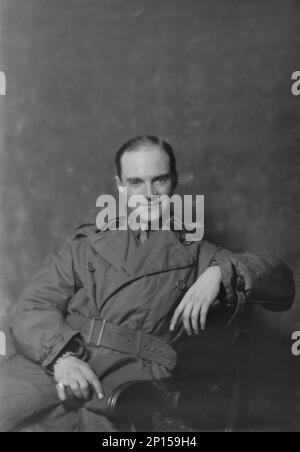 Captain Bruce Bairnsfather, portrait photograph, 1918 Oct. 8. British ...