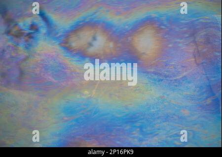 Diesel oi sheen in the Pibwr stream in Carmarthenshire after a theft at ...