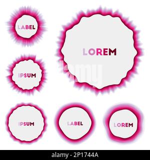 Round labels. Artistic circular backgrounds. Astonishing vector ...