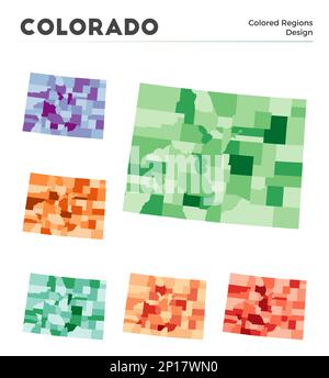 Colorado map. Borders of Colorado for your infographic. Vector US state ...