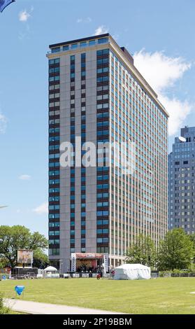 Pittsburgh Downtown: Gateway Towers is a concrete, steel and glass high ...