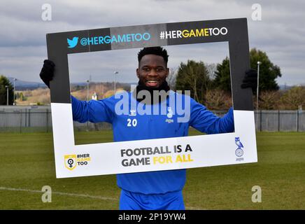 Oldham Athletic's Mike Fondop during the Vanarama National League match ...