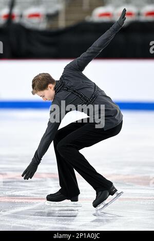 Casper JOHANSSON (SWE), during Junior Men Short Program, at the ISU ...