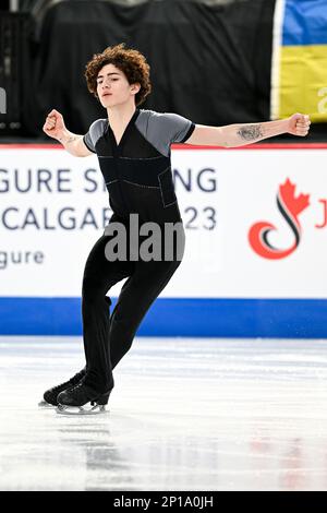 Ali Efe GUNES (TUR), during Junior Men Short Program, at the ISU World ...