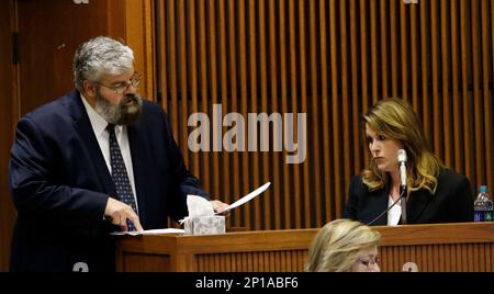 Prosecutor Matt Hart questions witness Jimmy Rane during Alabama House ...