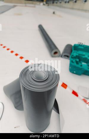 Synthetic PVC membranes for waterproof system Stock Photo - Alamy