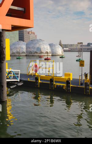 Rotterdam, Netherlands-21 November 2018: Modern architecture in the ...