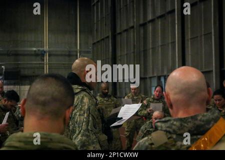 Command Sgt. Maj. Joseph Gaskin (left), senior enlisted advisor, 2nd ...