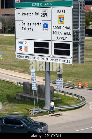 Express Lanes Entrance on the Highway - MIAMI, FLORIDA - FEBRUARY 14 ...