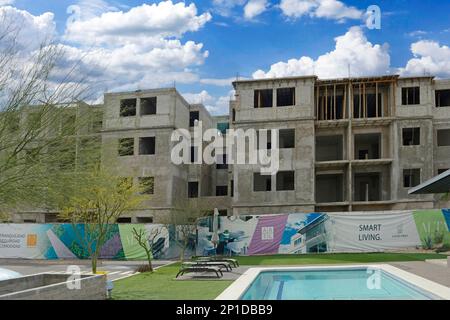 Under construction, the Alta Monaco apartments in Hermosillo, Mexico ...