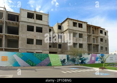 Under construction, the Alta Monaco apartments in Hermosillo, Mexico ...