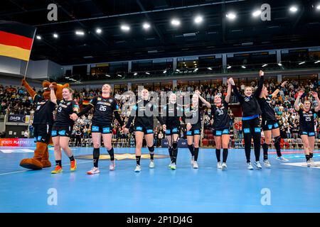 Ludwigsburg, Germany. 03rd Mar, 2023. Handball, women: International ...