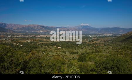 Landscape around the city of Sulmona in L`Aquila, Italy Stock Photo - Alamy