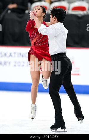 Hailey YU & Brendan GIANG (CAN), during Junior Ice Dance Free Dance, at ...