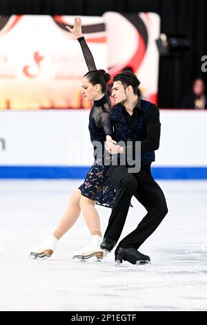 Helena CARHART & Volodymyr HOROVYI (USA), during Junior Ice Dance Free ...
