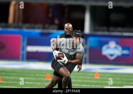 Cincinnati defensive back Arquon Bush poses for a portrait at the NFL ...