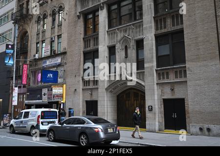 An exterior view of Club Nebula on West 41st Street in Midtown ...