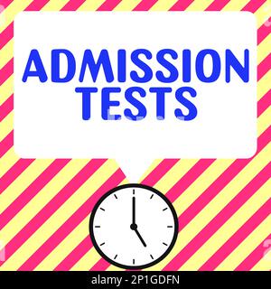 Conceptual display Admission Tests, Business overview focusing team ...