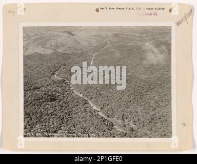 Panama Canal Zone - Maddon Dam & Madden Road, Aerial Photograph Stock ...