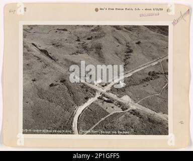 Panama Canal Zone - Maddon Dam & Madden Road, Aerial Photograph Stock ...