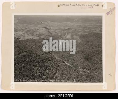 Panama Canal Zone - Maddon Dam & Madden Road, Aerial Photograph Stock ...