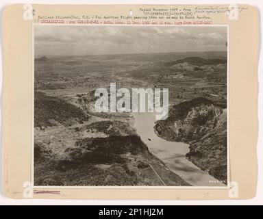 Panama Canal Zone - Gaillard (Culebra) Cut, Aerial Photograph Stock ...