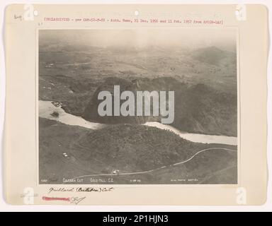 Panama Canal Zone - Gaillard (Culebra) Cut, Aerial Photograph Stock ...