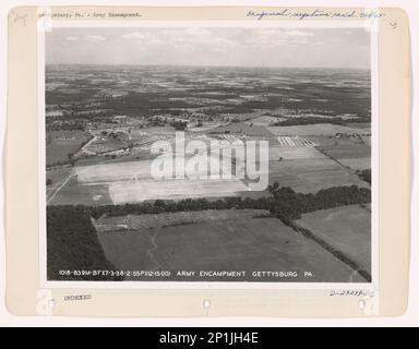 Pennsylvania - Gettysburg, Aerial Photograph Stock Photo - Alamy