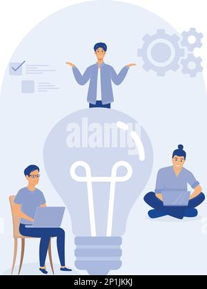 Project life cycle abstract concept vector illustration. Successful ...