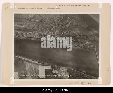 Pennsylvania - Sunbury, Aerial Photograph Stock Photo - Alamy