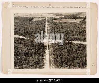 South Carolina - Santee River Bridge, Aerial Photograph Stock Photo - Alamy