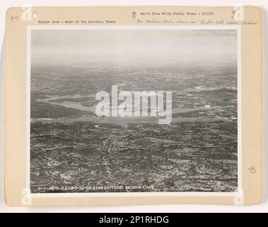 Texas - Medrina Lake, Aerial Photograph Stock Photo - Alamy