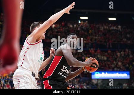 Moustapha Fall of Olympiacos Piraeus during the Turkish Airlines ...